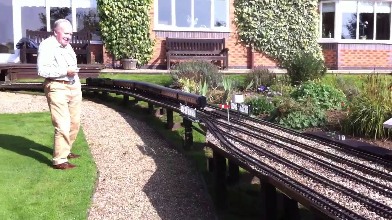 Kingscale Britannia gauge 3 railway live steam - YouTube