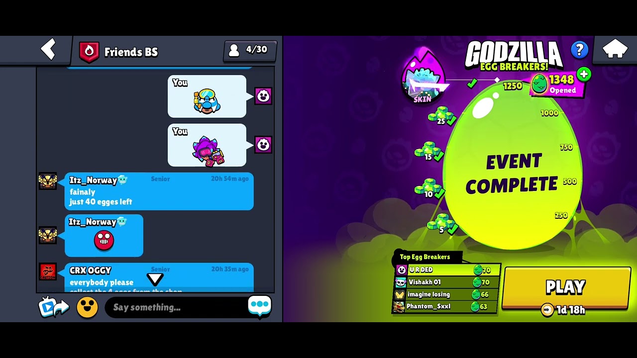 Buzz Hypercharge Skin Unlocked, Godzilla Egg Breakers Event Completed ...