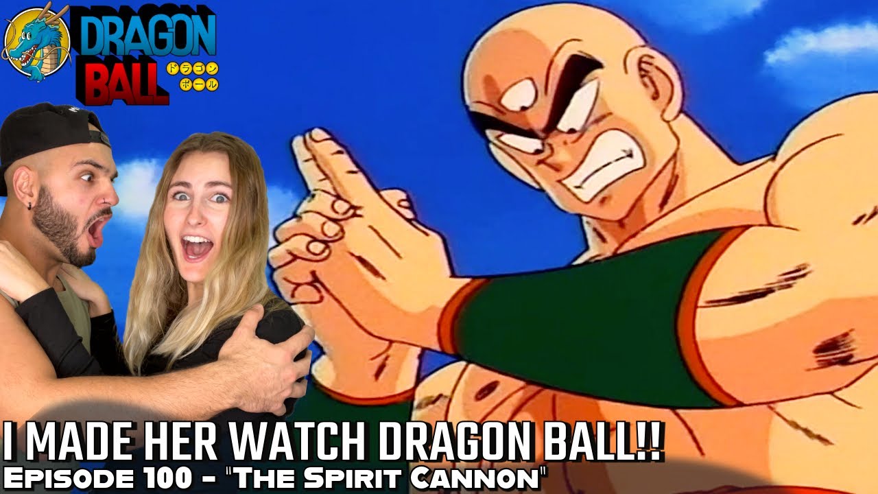 TIEN'S ULTIMATE MOVE: TRI-BEAM!!! Girlfriend's Reaction Original DB ...