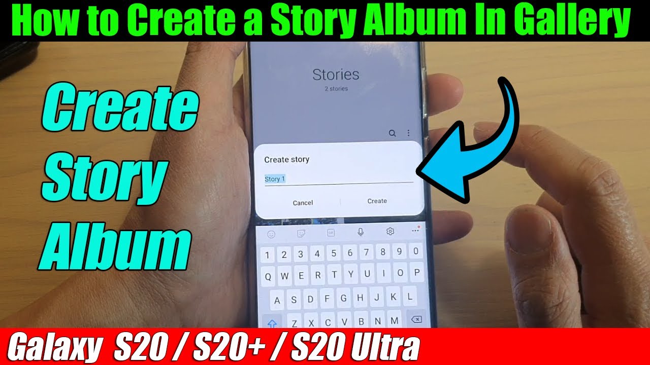 Galaxy S20/S20+: How to Create a Story Album In Gallery - YouTube