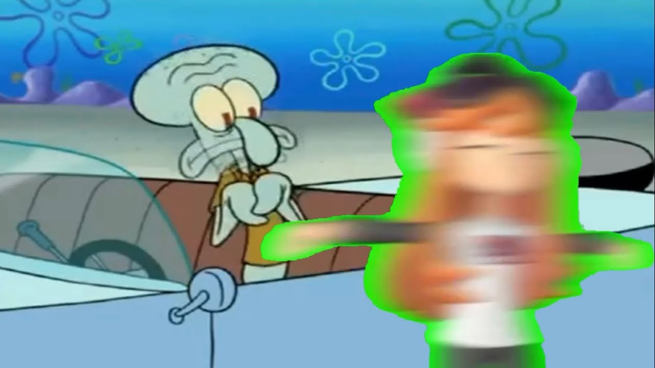 Squidward Dies Trying To Escape Meggy (Meme) - YouTube