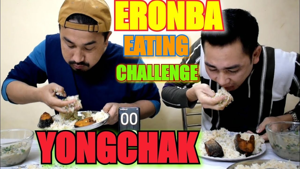 Manipuri traditional dish EATING CHALLENGE || manipuri YONGCHAK loklei ...