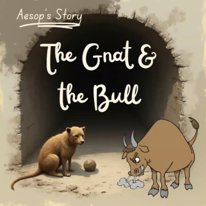 The Gnat and the Bull | Aesop’s Fable | Short Moral Story in English ...