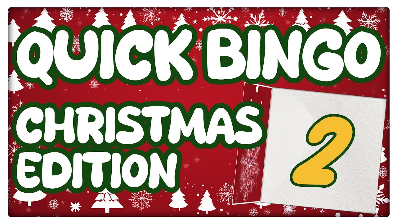Quick Bingo 25 Number Christmas Edition - 2 - YouTube
