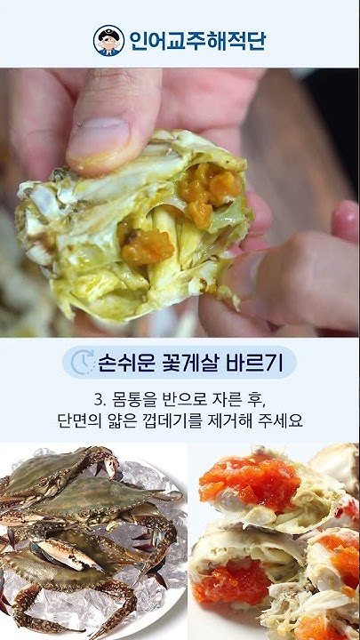 꽃게 쪄 먹을 때 꼭 봐야 하는 영상 Youtube