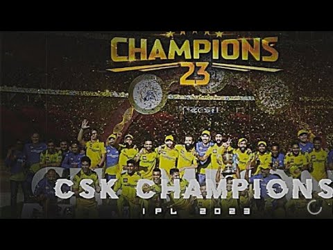 CSK Won IPL 2023 final EDIT | 5 Times won IPL | CSK EDIT | #thala # ...