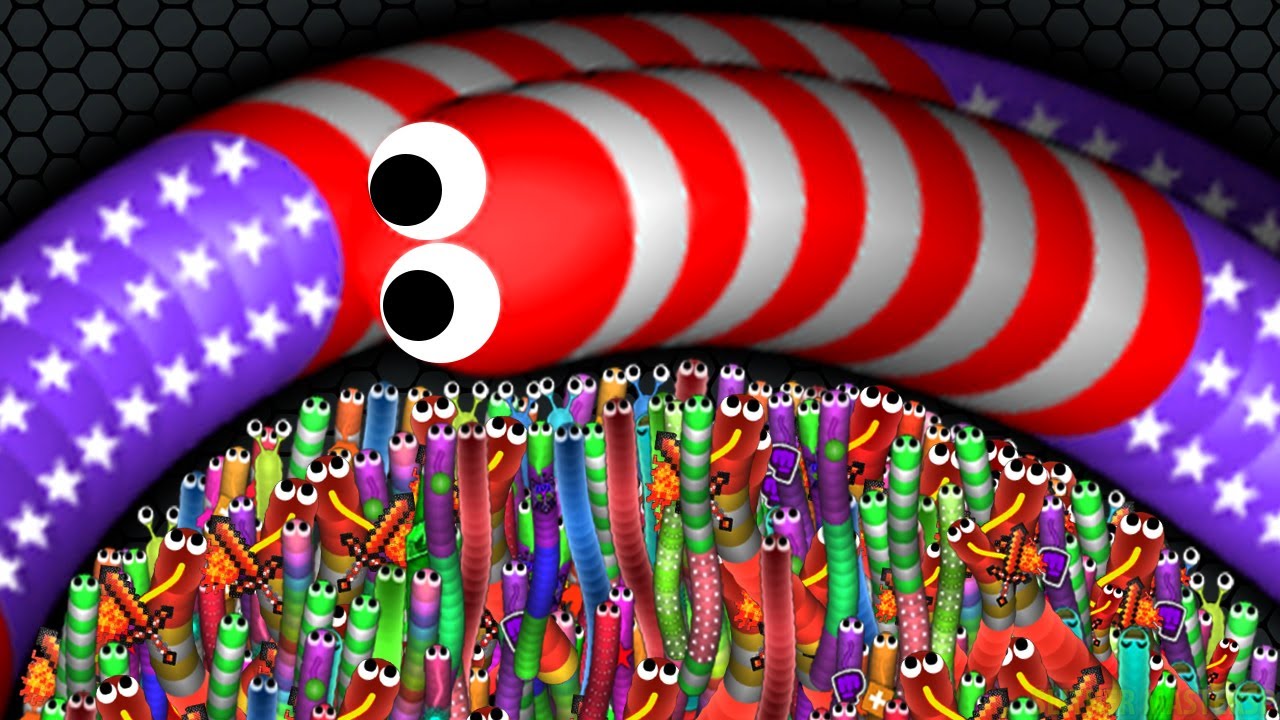 Slither.io 001 Strong Bad Snake Skin Hacked vs. 722277 Snakes Epic ...