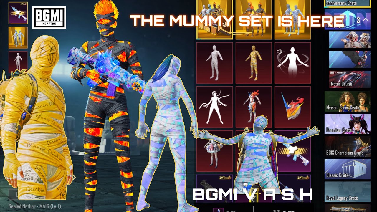 Finally Rummors got full stop.THE MUMMY SET IS AVAILABLE ON BGMI#viral #pubgmobile #shortvideos ...