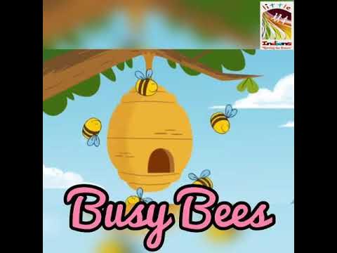 #learn busy bees rhyme। rhyme with lyrics # - YouTube