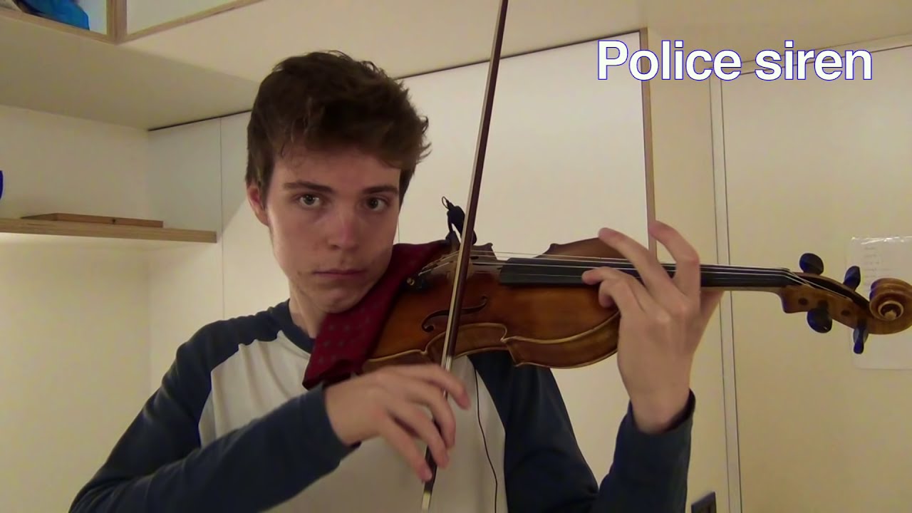 City sounds on violin - YouTube