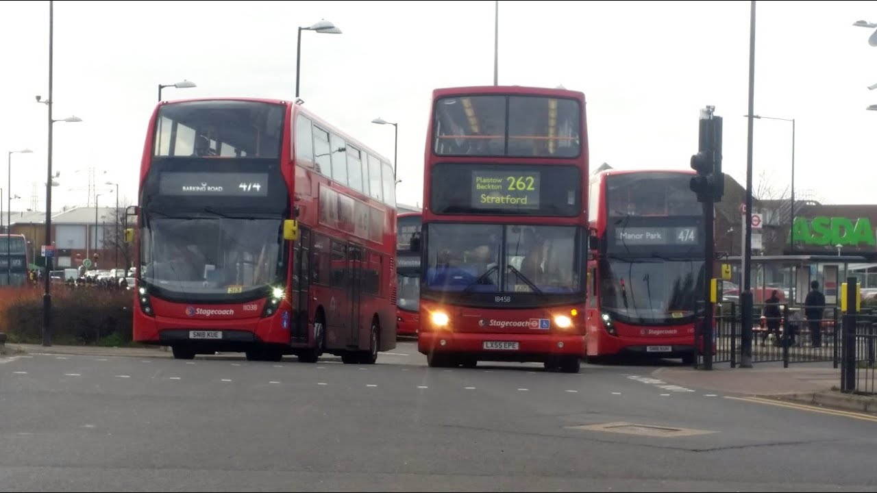 Stagecoach London 18458 LX55EPE route 262 (Thrash) - YouTube