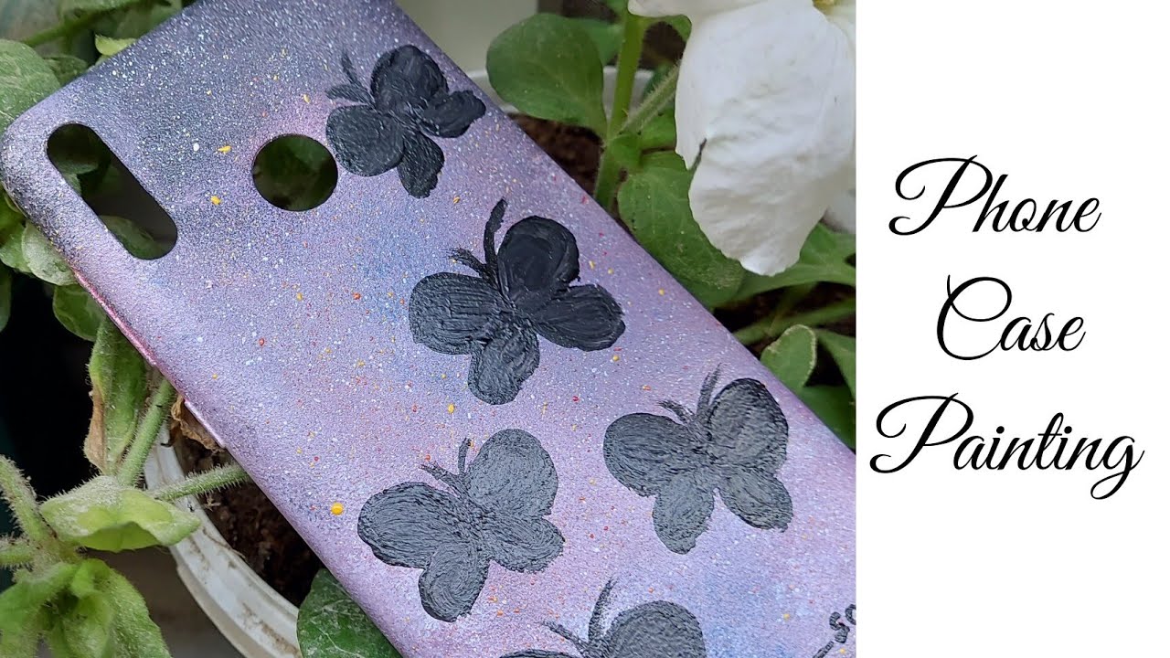 Easy phone cover painting | Phone case craft DIY - YouTube