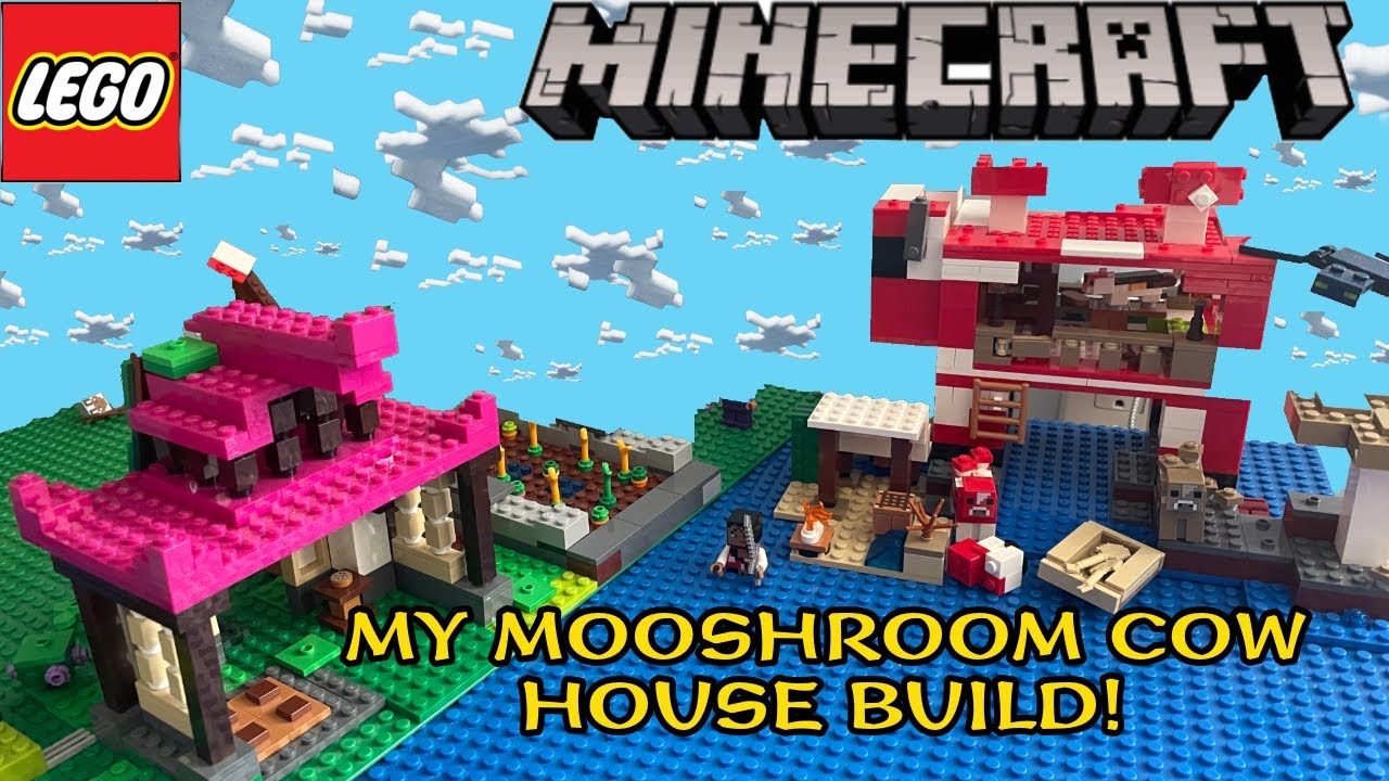 I BUILT A LEGO MINECRAFT MOOSHROOM HOUSE - YouTube