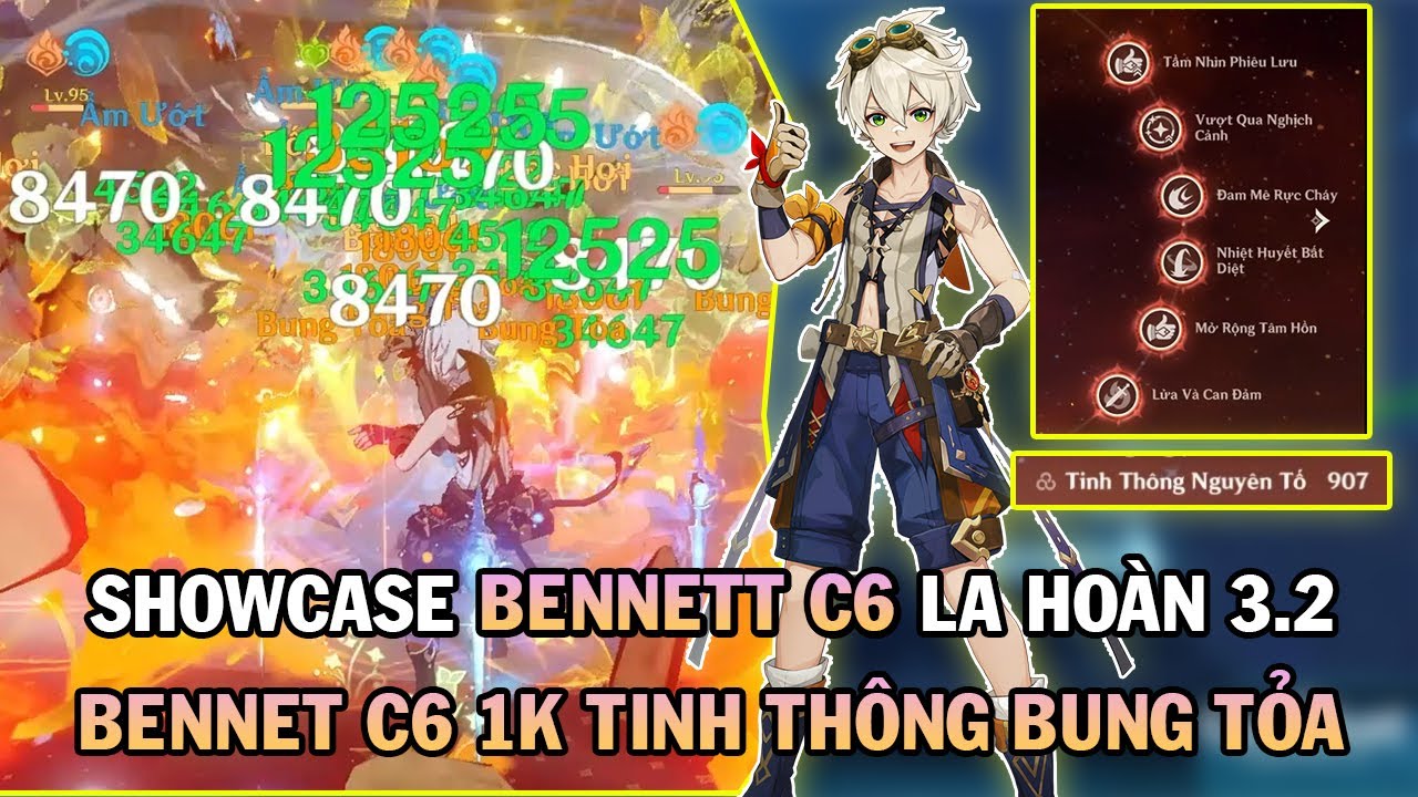 Showcase Tà Đạo - Bennett C6 1K Tinh Thông Bung Tỏa | Genshin Impact 3.2 - YouTube