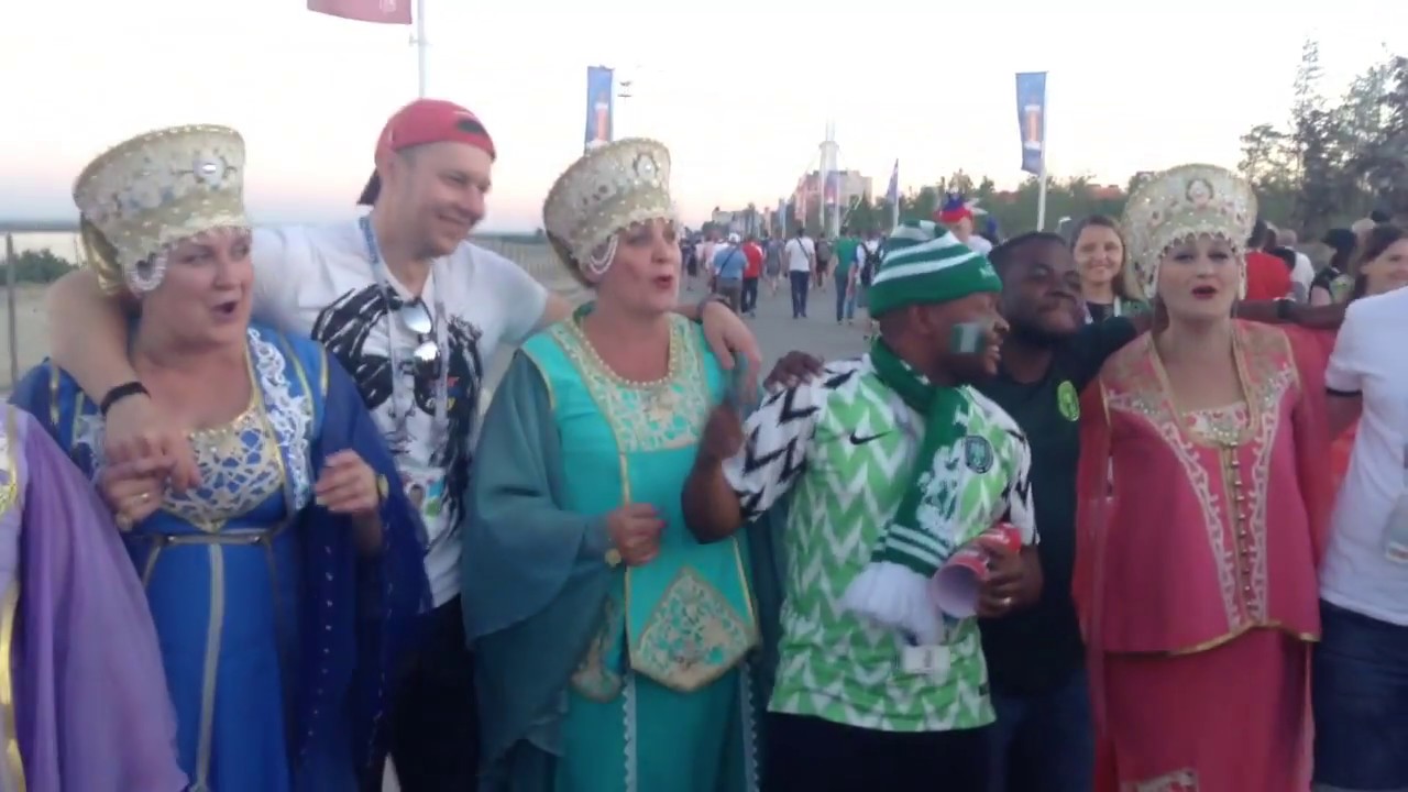 Russian Katyusha Song ft. Nigerian Fan. Nigeria - Iceland. Volgograd ...