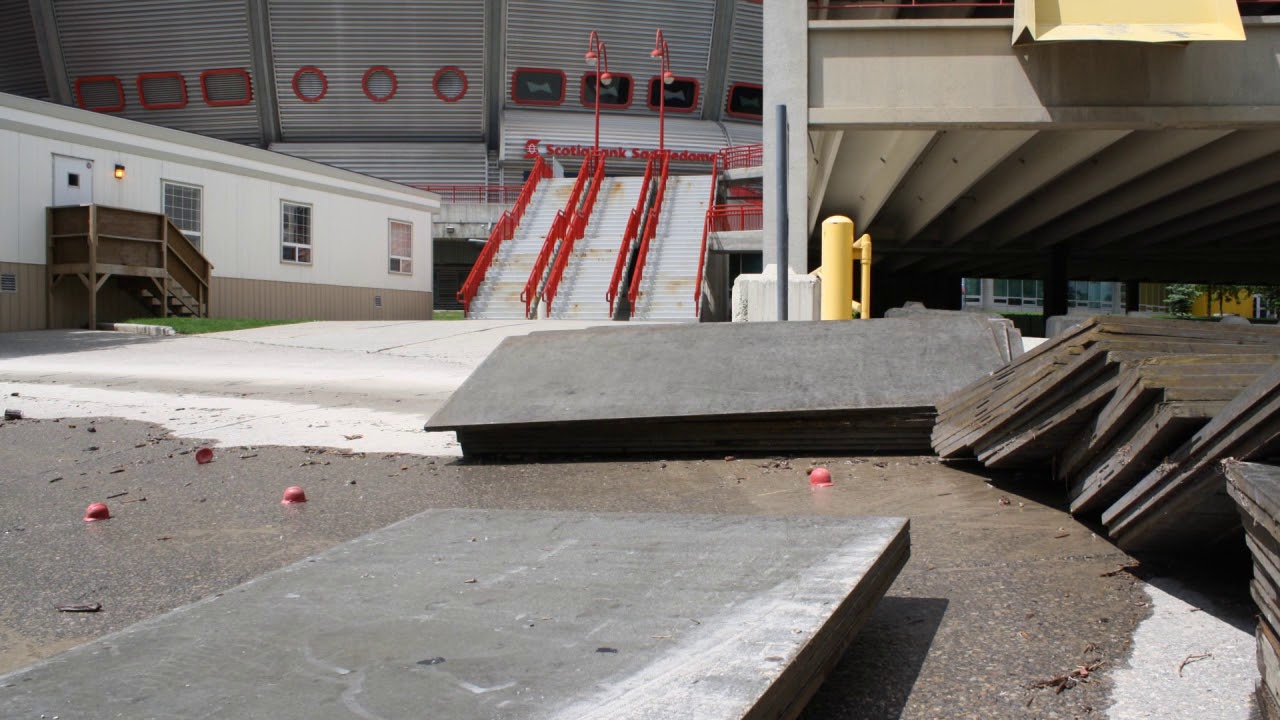 Calgary's Saddledome: A look inside as flood waters recede - YouTube
