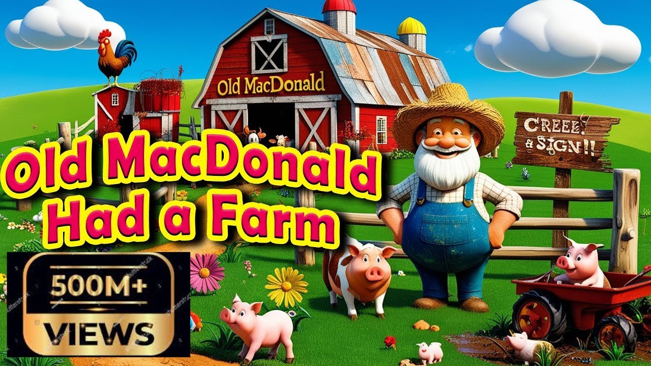 Old MacDonald Learn Animal Sounds +More | Tiny Tunes Rhyme | Nursery ...