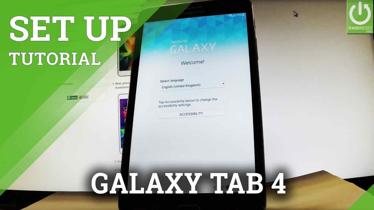 SAMSUNG Galaxy Tab 4 ACTIVATION / Set Up / Beginner's Guide - YouTube