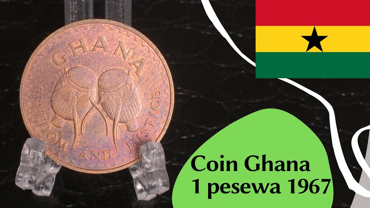 Coin Ghana 1 pesewa 1967 - Freedom and Justice - YouTube