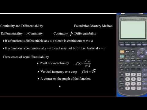Continuity and differentiability - YouTube
