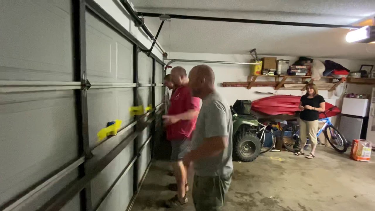 Garage door beer challenge FAIL - YouTube