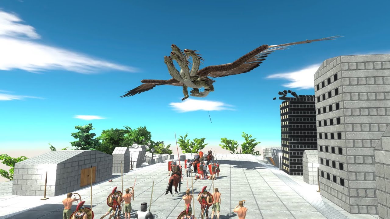 Winged Hydra vs All Faction Army － Animal Revolt Battle Simulator - YouTube