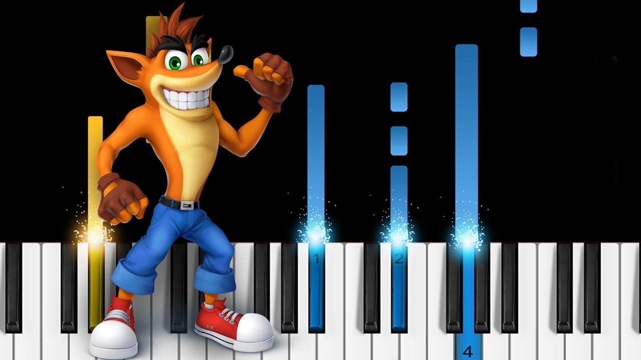 Crash Bandicoot Theme Song - Easy Piano Tutorial - YouTube