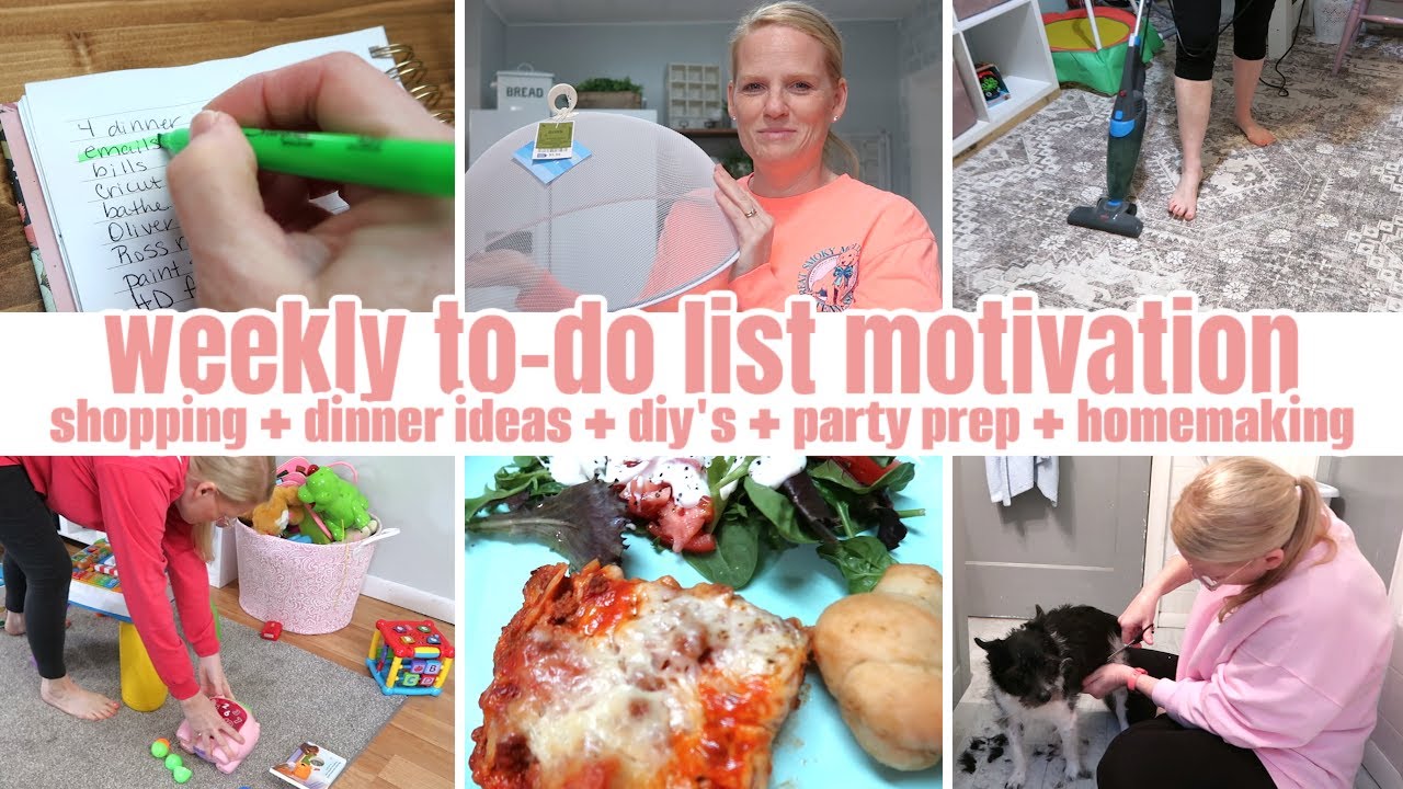 WEEKLY TO-DO LIST / SPEND THE WEEK WITH ME - SHOPPING, DINNERS, DIY'S ...