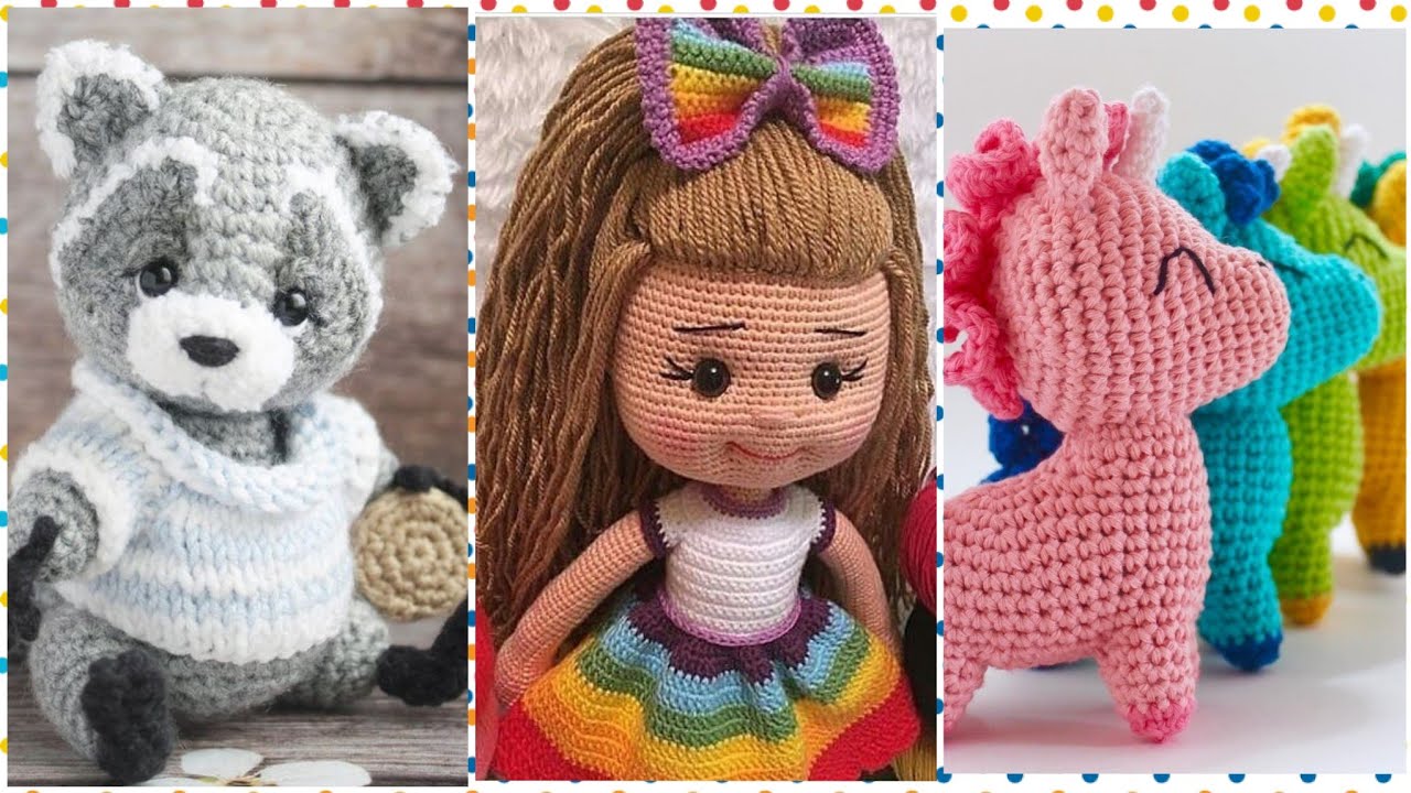Beautiful Crochet Work/Amigurumi Crochet Pets/Crocheted Dolls - YouTube