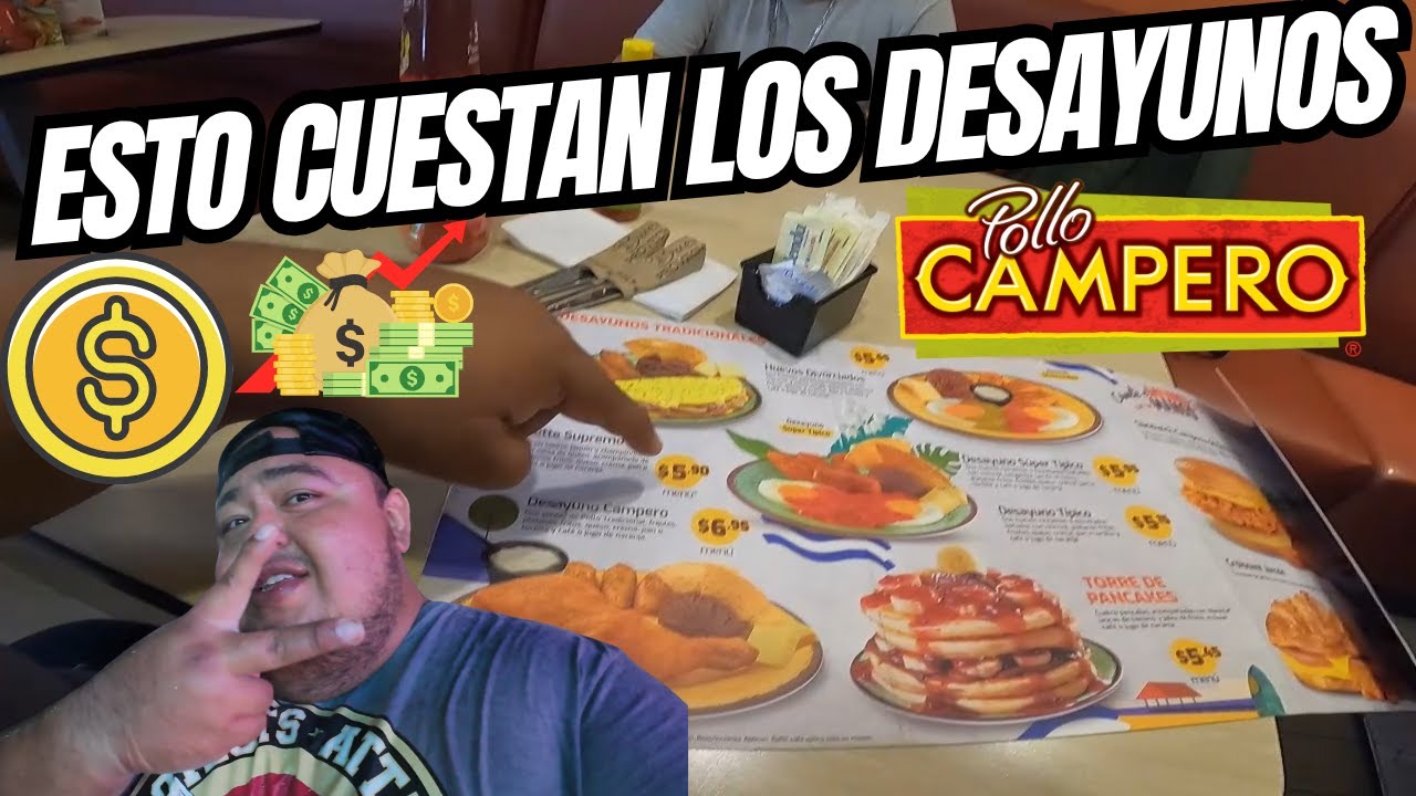 Esto Cuestan Los desayunos en Pollo Campero EL Salvador - YouTube