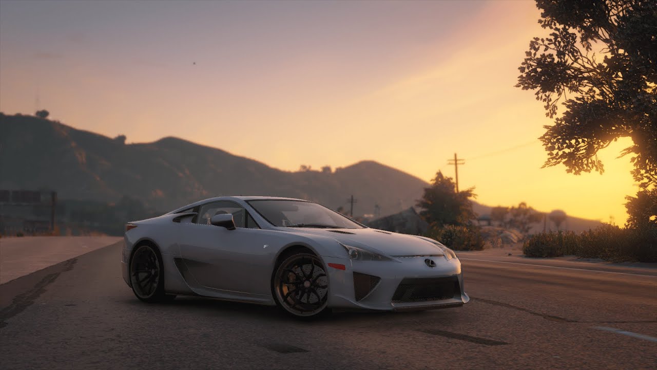 GTA V Lexus LFA realistic sound mod - YouTube