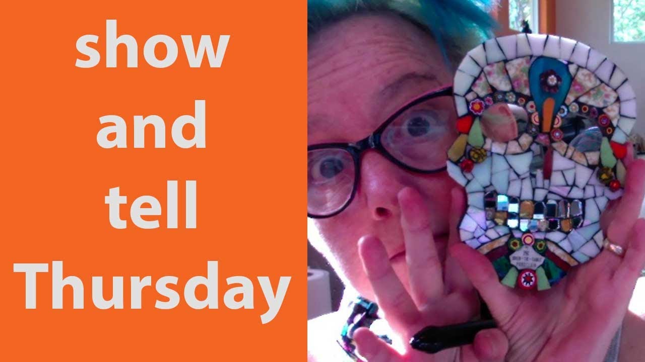 Show and Tell Thursday : Mosaic Skull - YouTube