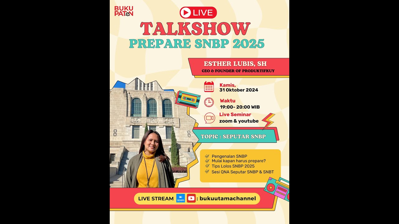 TALKSHOW: SEPUTAR SNBP WITH ESTHER LUBIS, SH - YouTube