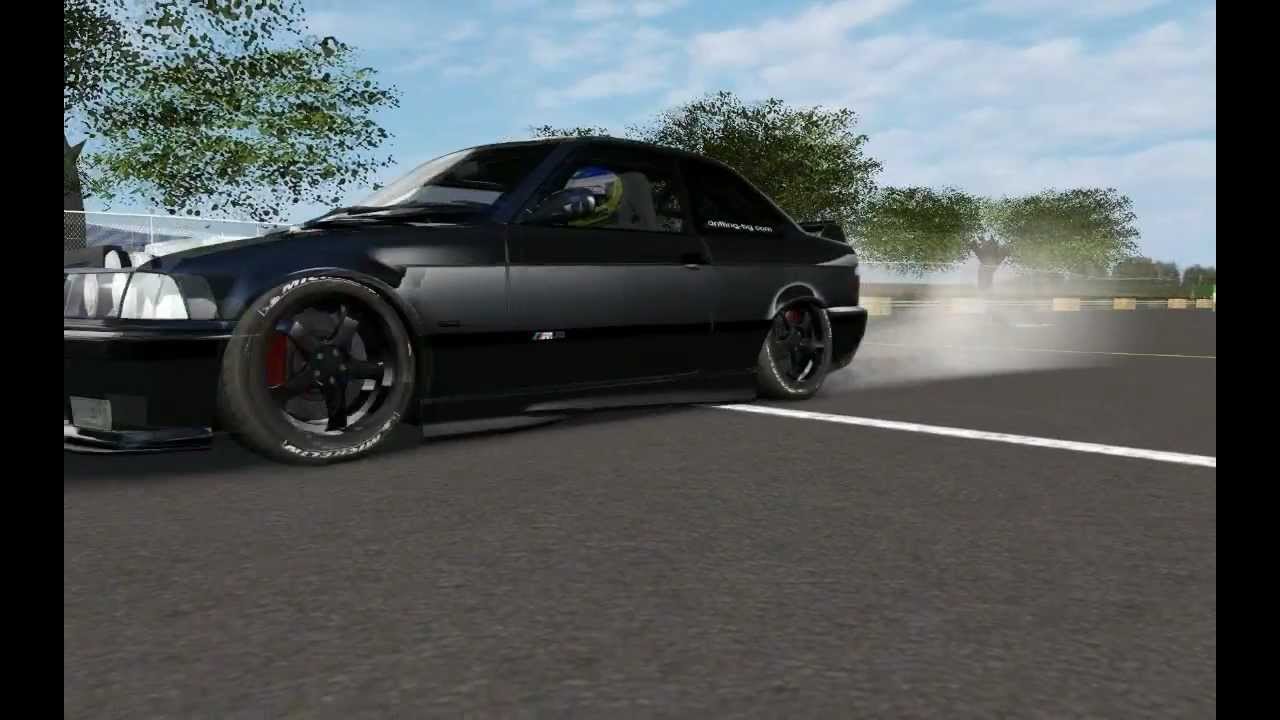 LFS BMW E36 DRIFT by V8_V8_V8 - YouTube