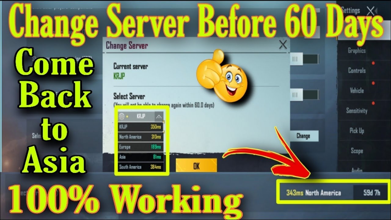 How to Change Server After Update in PUBG Mobile|Come Back to Asia ...