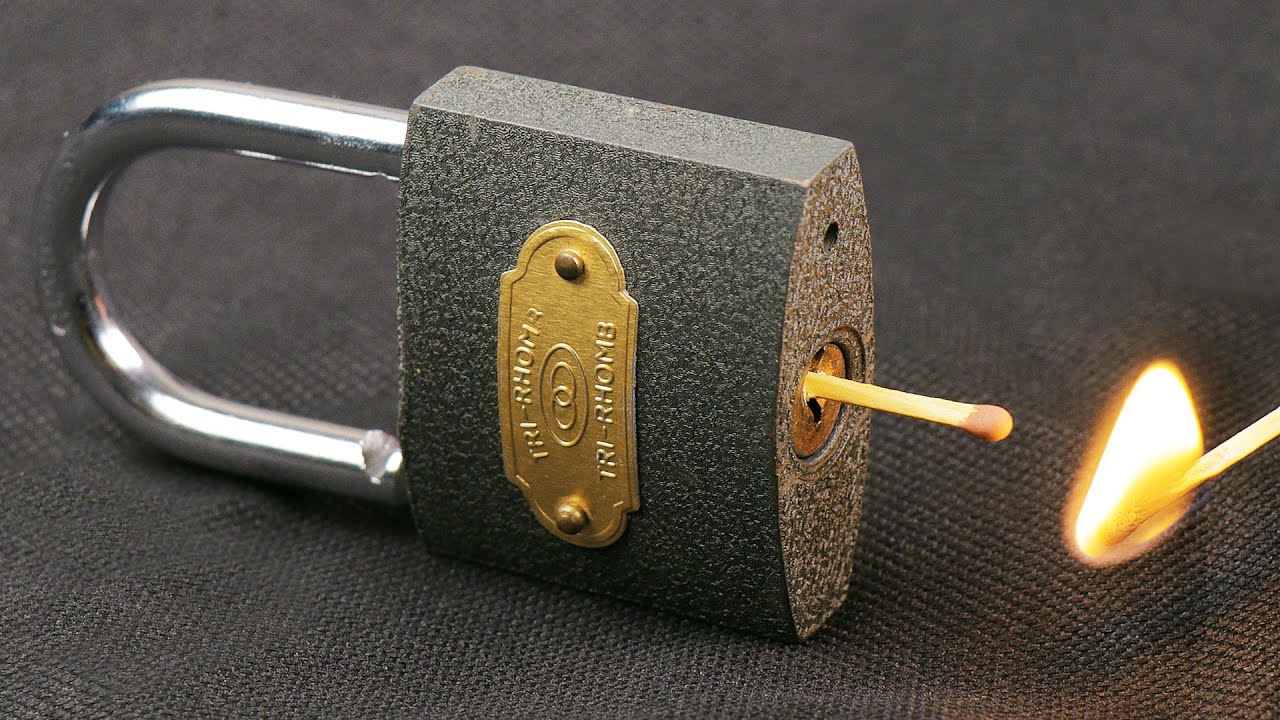 How To Open A Lock With Matches || Amazing DiY Inventions From Matches ...