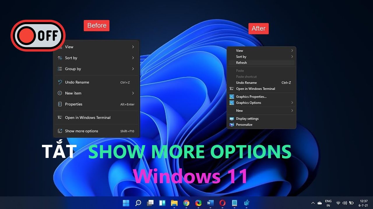 Hướng dẫn cách tắt Show more Options khi click chuột phải trên Windows ...