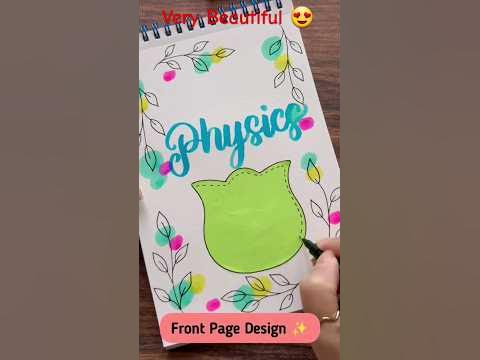 Physics Front Page Design for projects/notebook #frontpage #shorts # ...