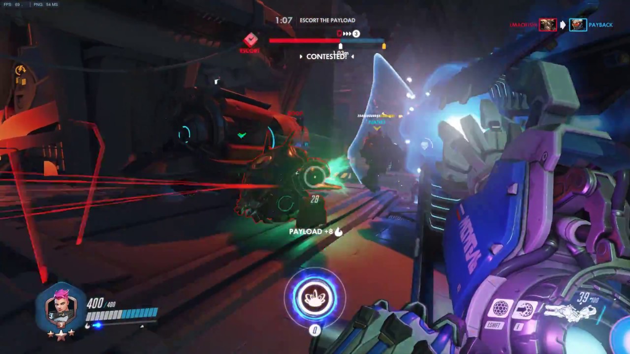 Overdogs GG attack Kings Row Zarya - YouTube