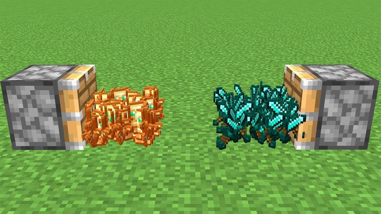 1000 diamond swords + 1000 totems of undying = ??? - YouTube