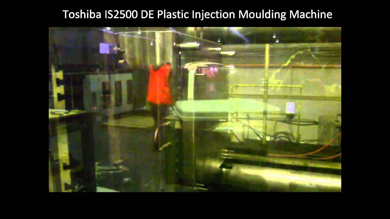 Toshiba IS2500 DE Plastic Injection Moulding Machine - YouTube