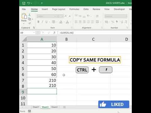 #33 Excel Shortcuts | Copy Formula and Formula output by Shortcut key ...