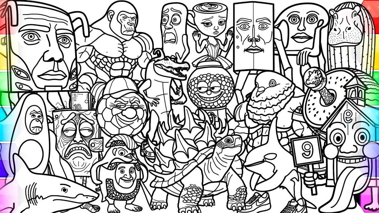 New Top Italian Brainrot Memes Coloring Pages / How to Color All New ...