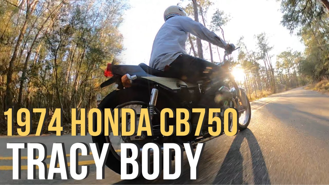 1974 Honda CB750 w/ Tracy Body First Ride #cb750 #caferacer # ...