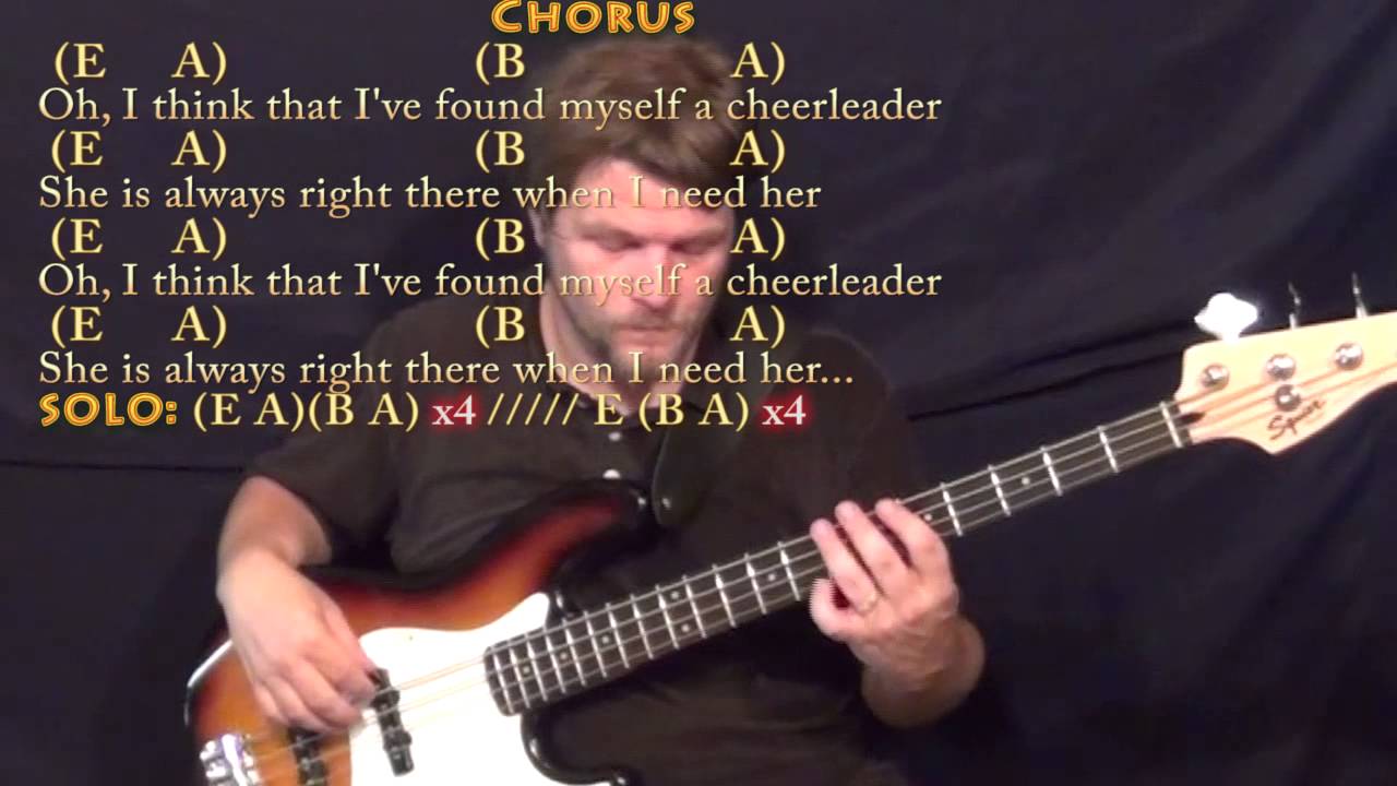 Cheerleader (OMI) Bass Guitar Cover Lesson in E with Chords/Lyrics ...