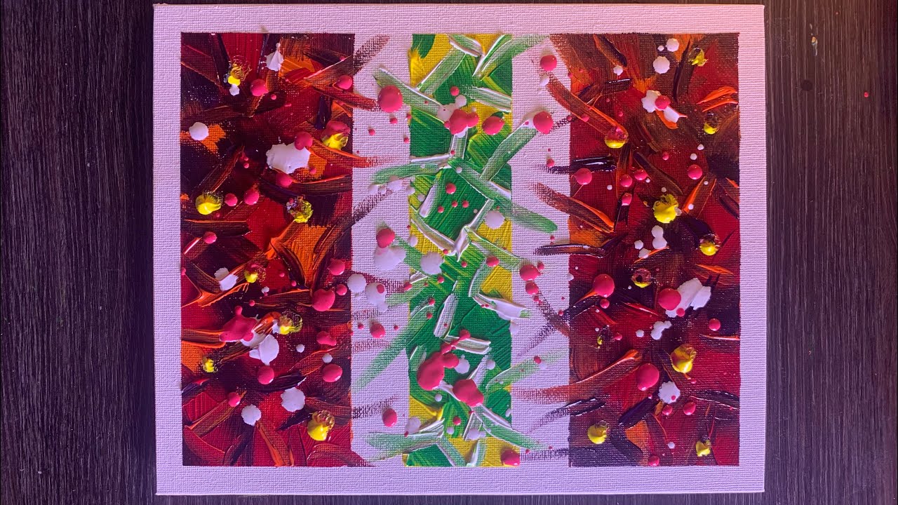Cool Bold Abstract Painting | Acrylics | Painting Techniques | Ambient ...
