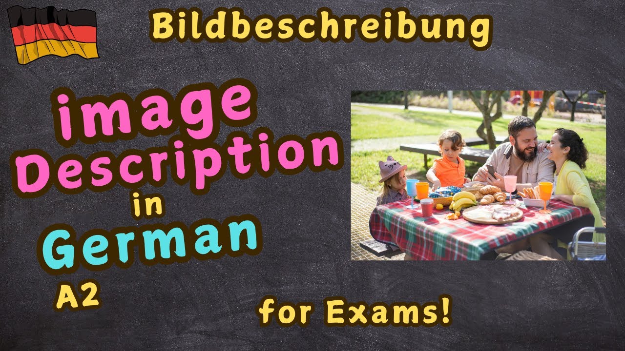 Example of Image Description in German: A2 to B1 Levels - YouTube