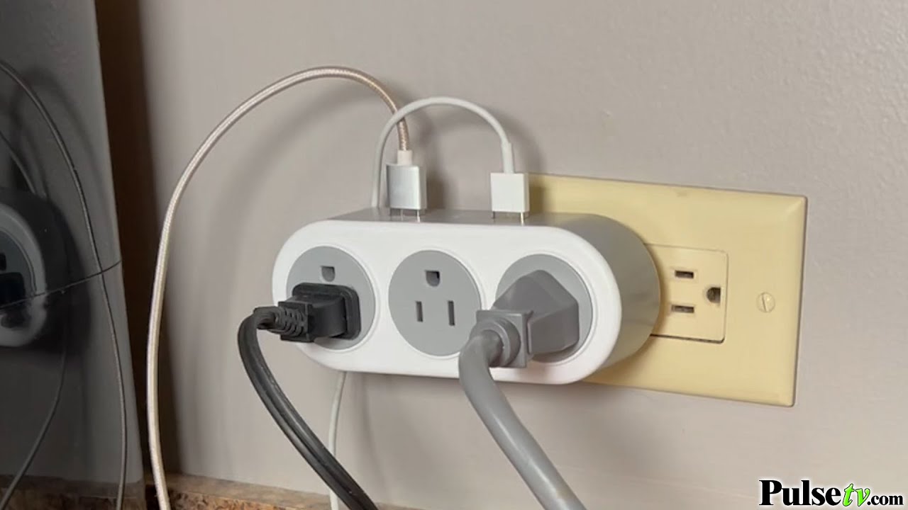 360 Degree Rotating Surge Protector with USB Ports - YouTube