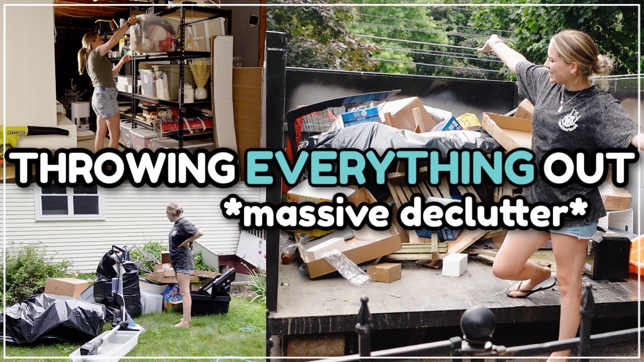 THROWING EVERYTHING OUT IN 2024 / Decluttering, Organizing, & Cleaning ...