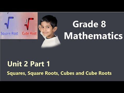 Grade 8 Mathematics Unit 2 part 1: Squares, Square Roots, Cubes and ...